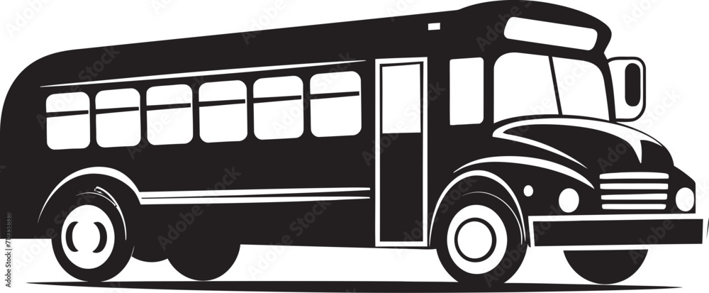 City Wheels Revamped Detailed Bus Vector Set Evoking Urban ...