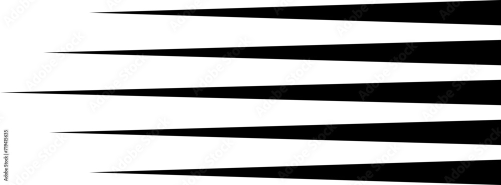 Comic speed motion lines icon black linear vector collection isolated ...