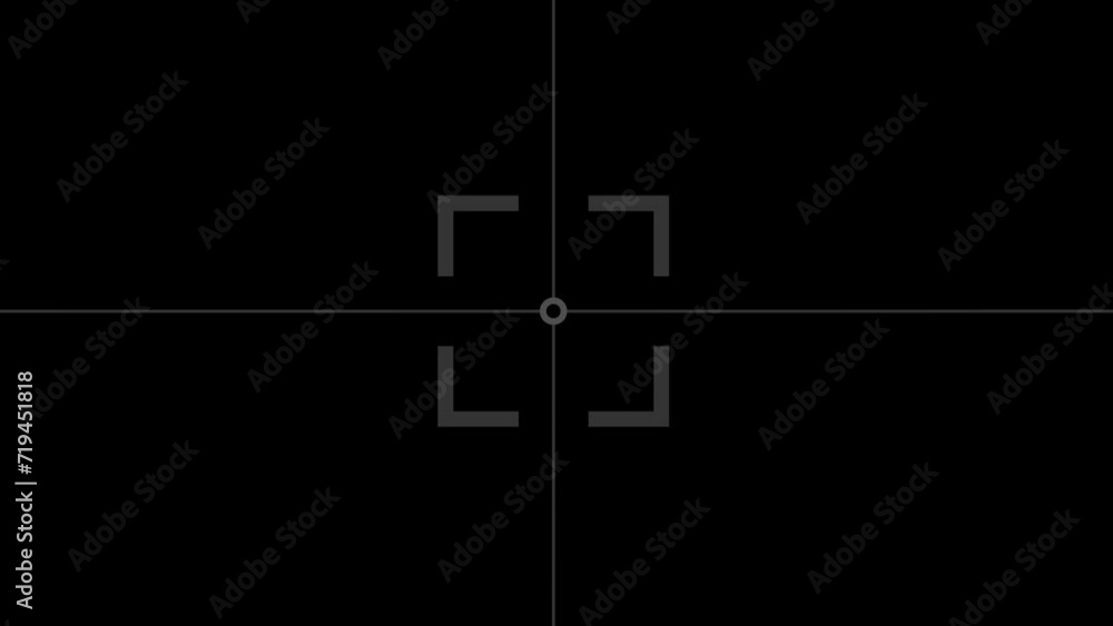 A sniper scope overlay, a box and simple plain lines. 30 seconds ...