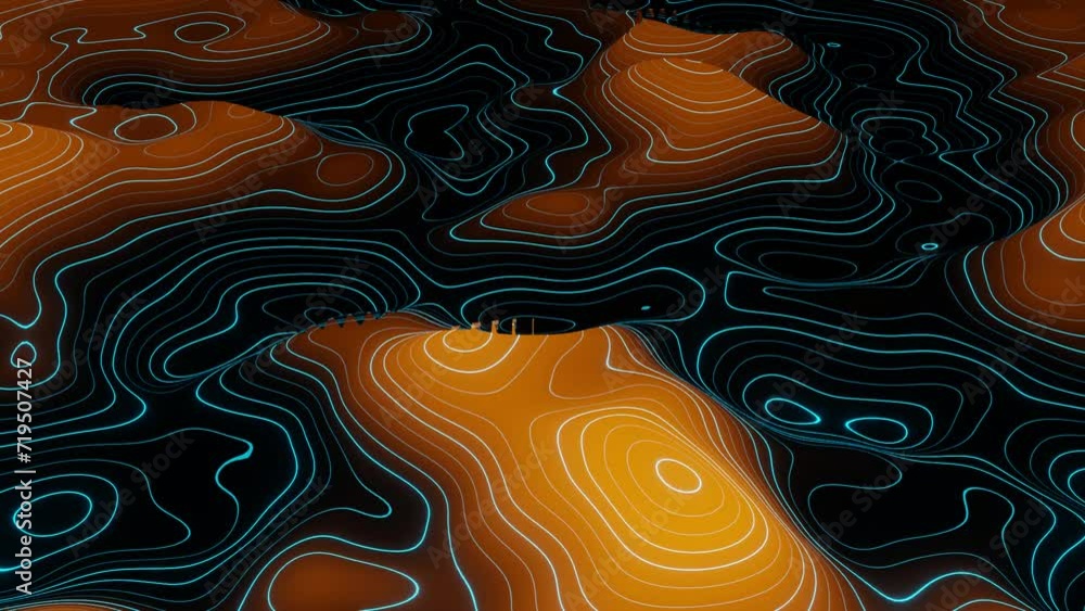 Vidéo Stock Seamless looped animation of a digital scan of a ...