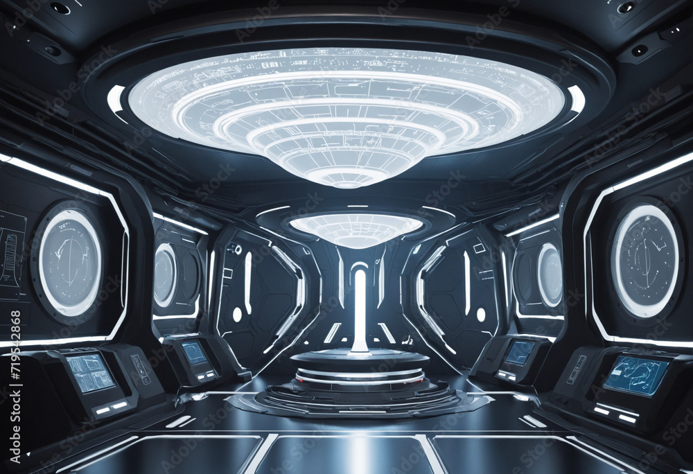 Extraterrestrial technology ship with alien-inspired design Stock Photo ...