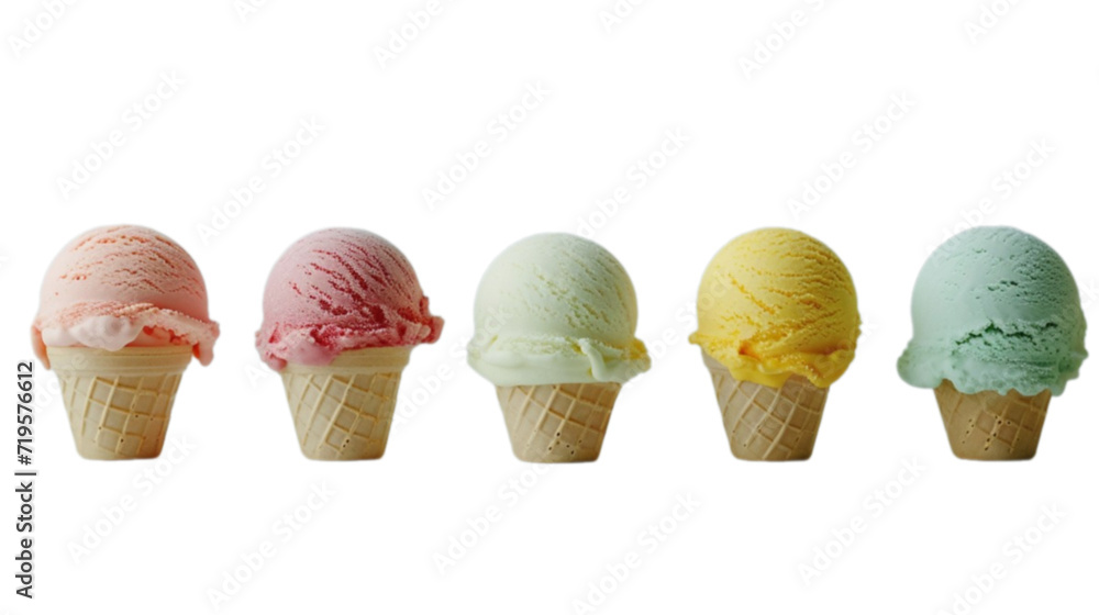 Fresh ice cream front view collection in png no background for ...