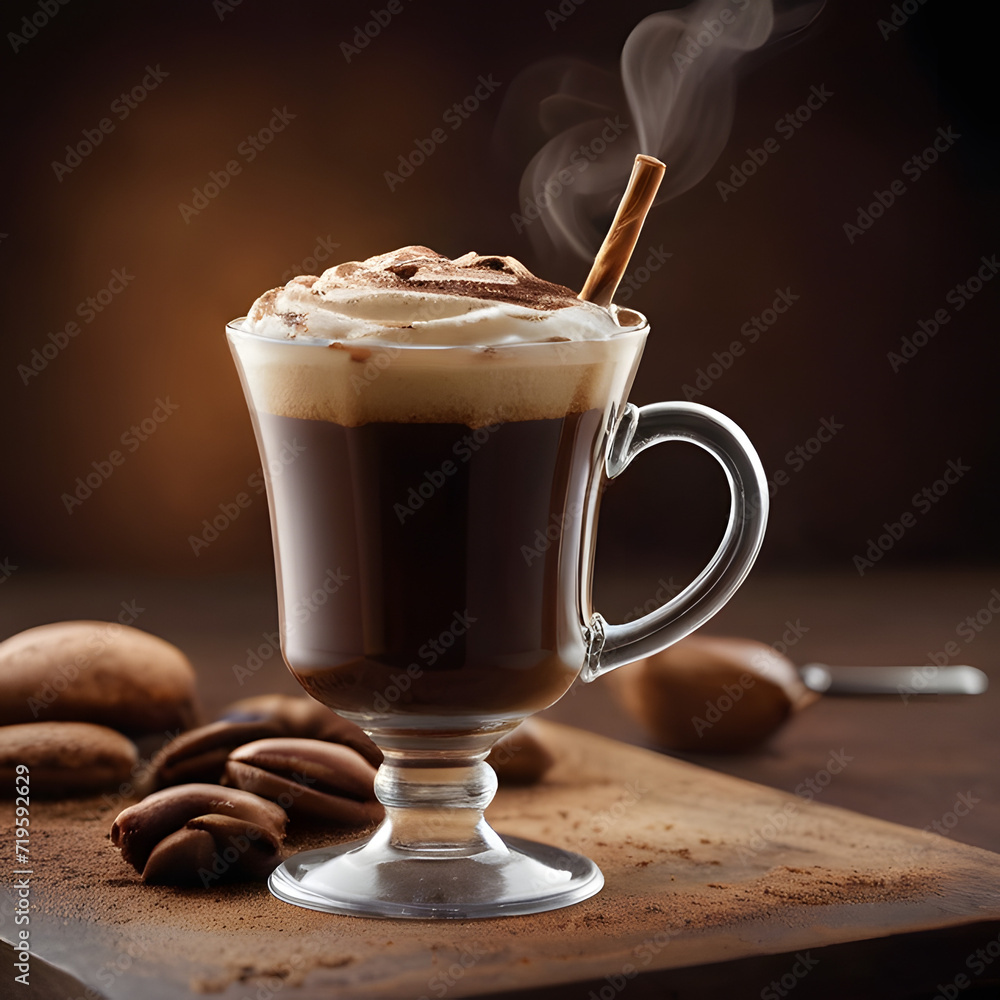 classic Irish coffee . First, brew a strong pot of coffee. Then, pour ...