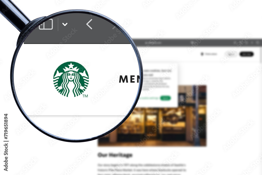 KYIV, UKRAINE - 25 January 2024: Illustrative Editorial of Starbucks ...