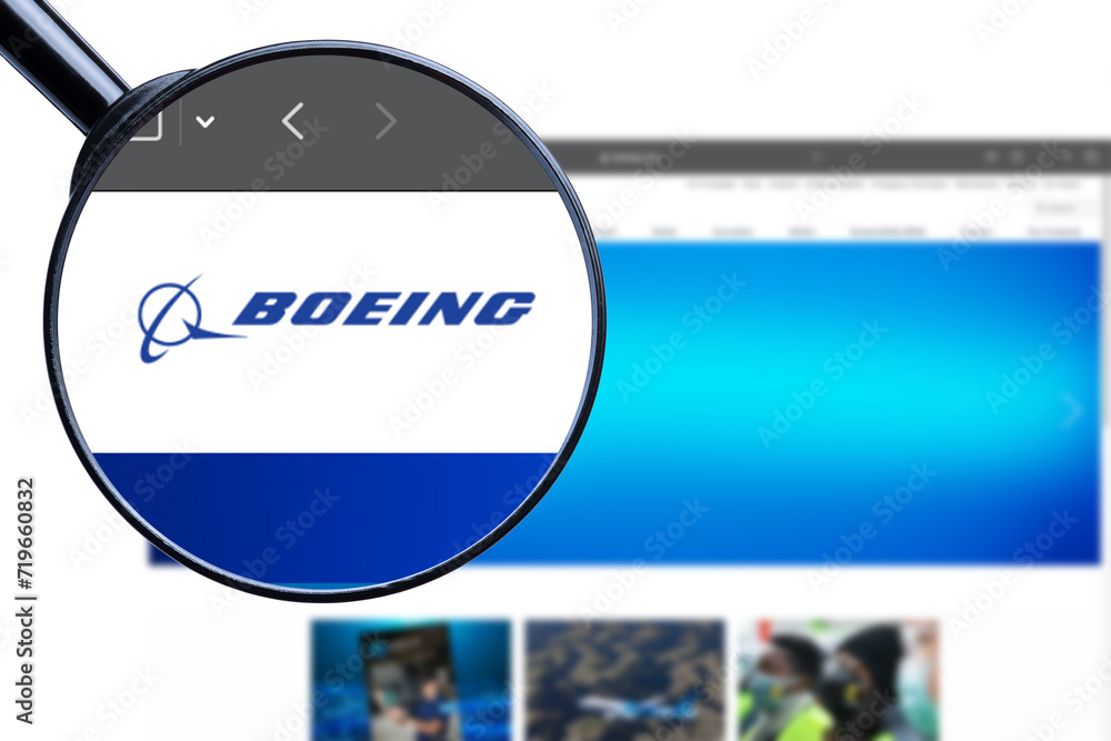 KYIV, UKRAINE - 25 January 2024: Illustrative Editorial of The Boeing ...