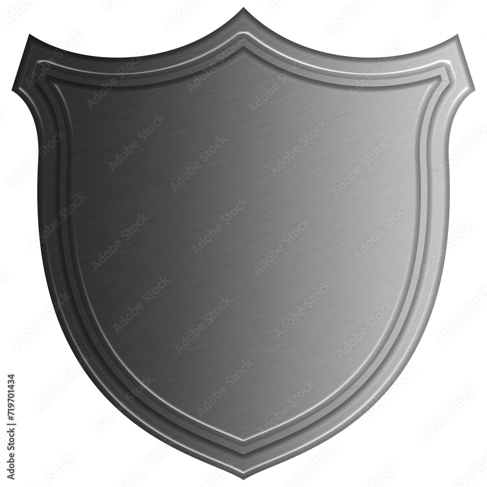 Simple badge, crest or shield illustration. Line art, clipart, graphic ...