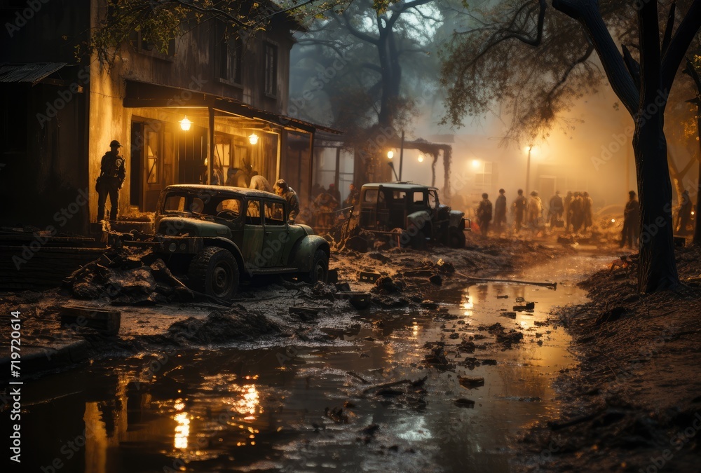 Amidst the chaos of a natural disaster, a group of people struggle to ...