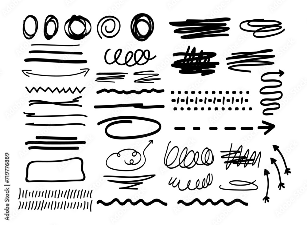 Underline, outline, drawn, smileys, stars, fireworks, hearts, dotted ...