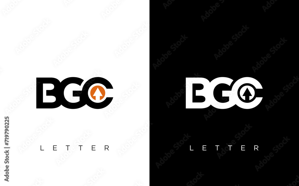 BGC letter monogram logo design Stock Vector | Adobe Stock