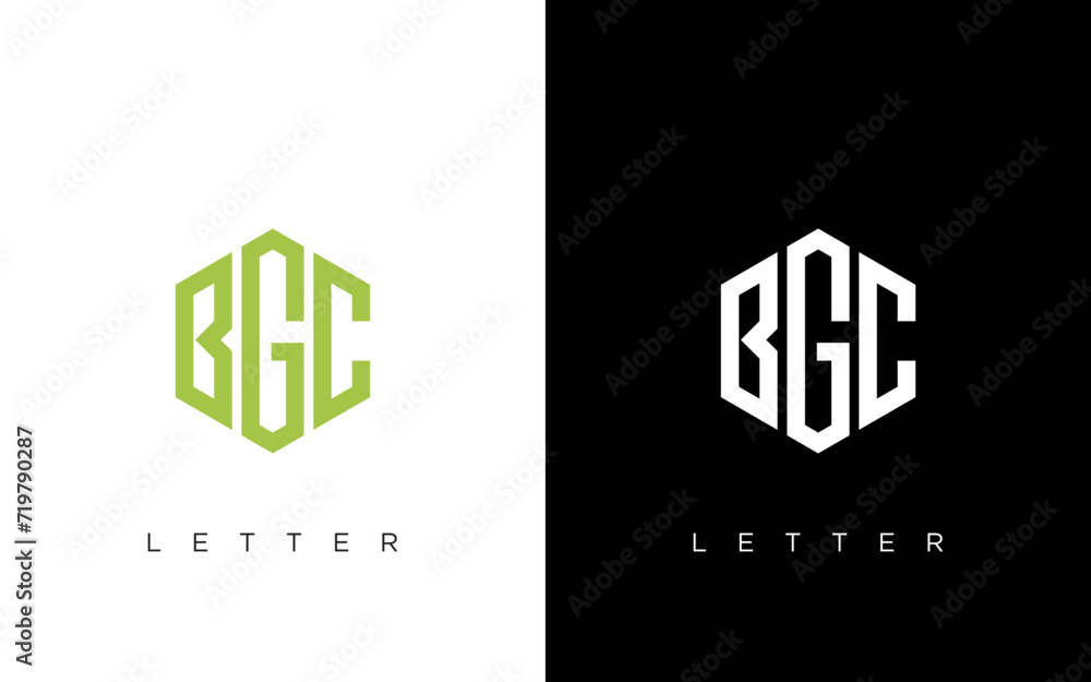 BGC letter monogram logo design Stock Vector | Adobe Stock