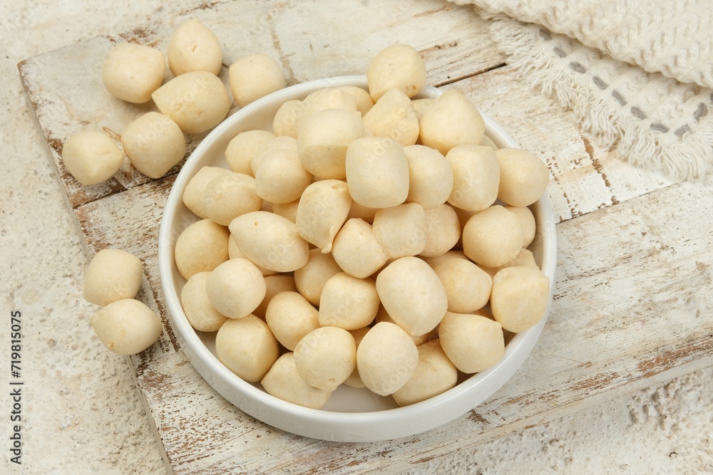 Kerupuk Kuku Macan or Amplang or kerupuk Getas. Fish cracker originally ...