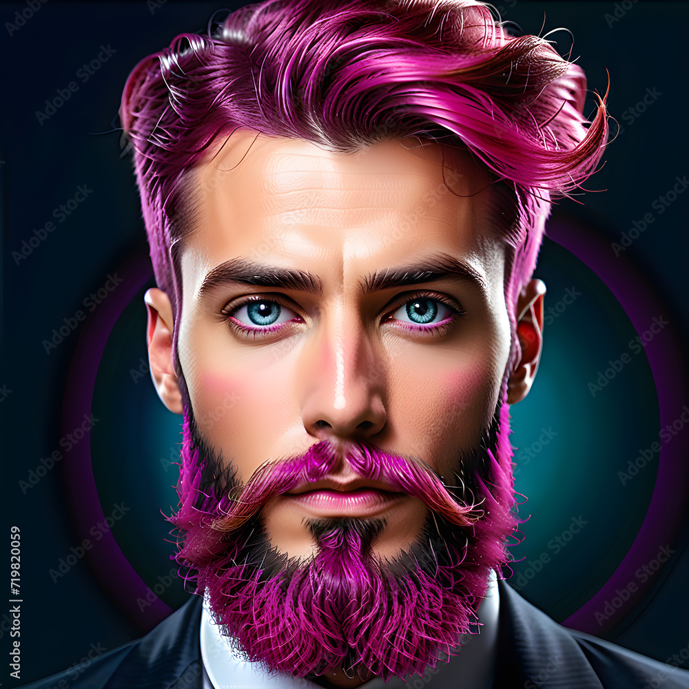 The Beautiful Palette of Beards: Creative Beard Color Art and Styling ...