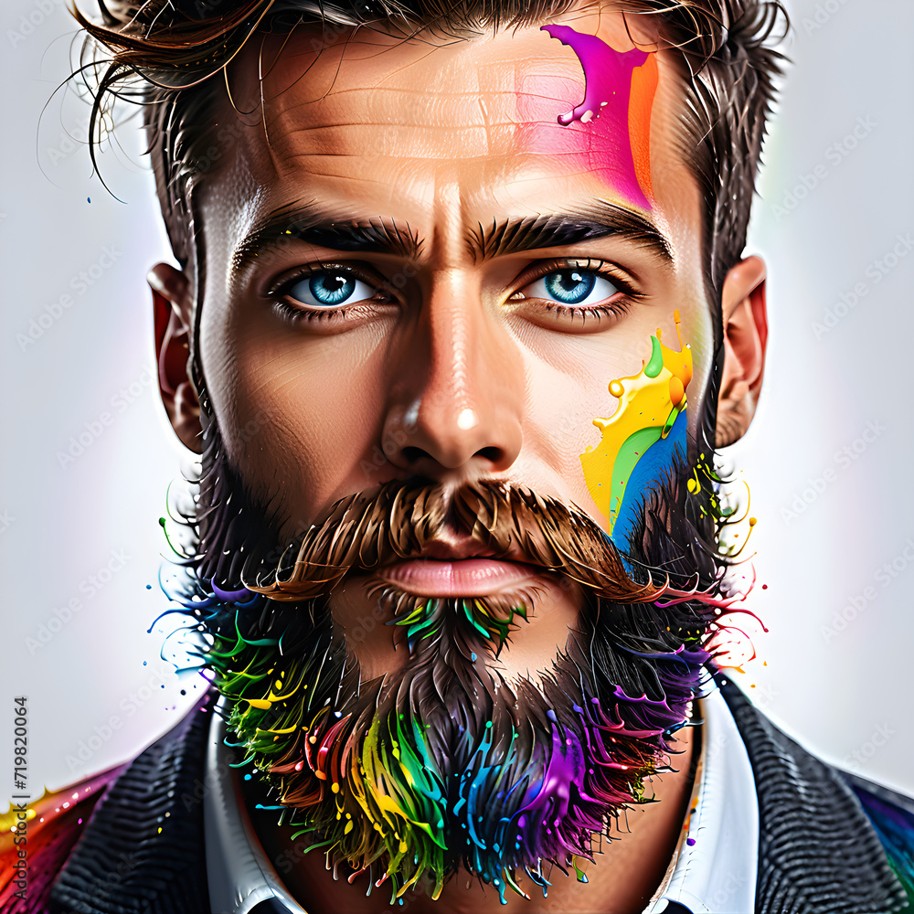 The Beautiful Palette of Beards: Creative Beard Color Art and Styling ...