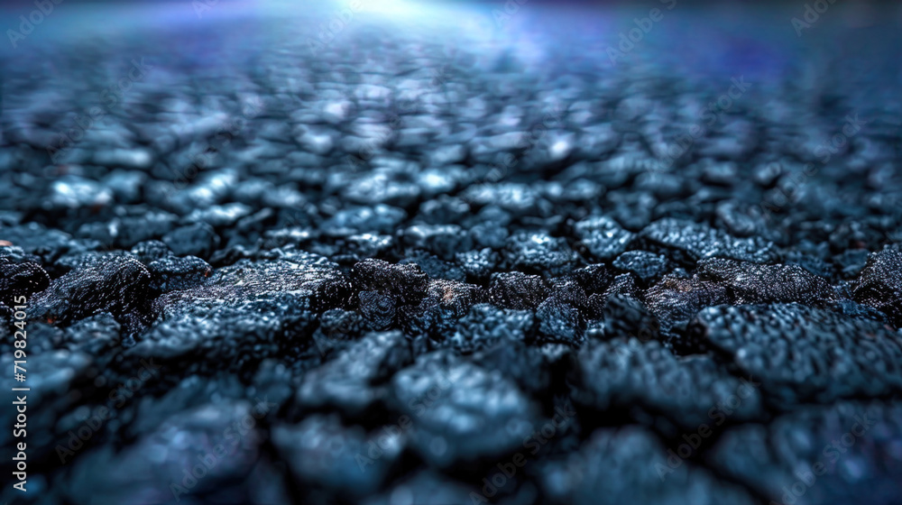 Asphalt with the effect of flicker the game of light and shadow ...