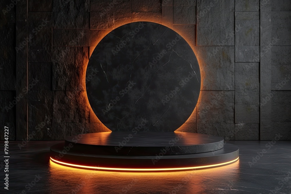 podium with gaming background, mockup display stand for product ...