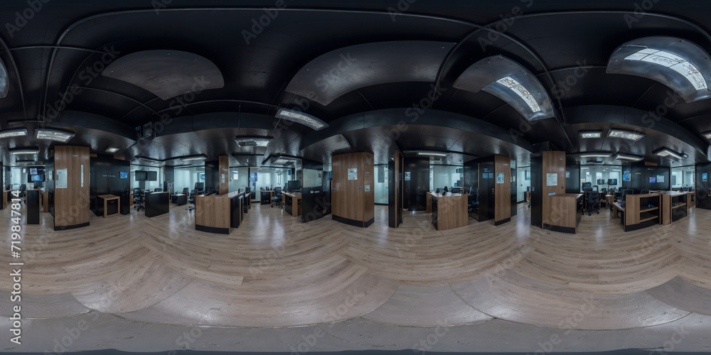 equirectangular panorama 360 degrees interior of office Stock Illustration | Adobe Stock