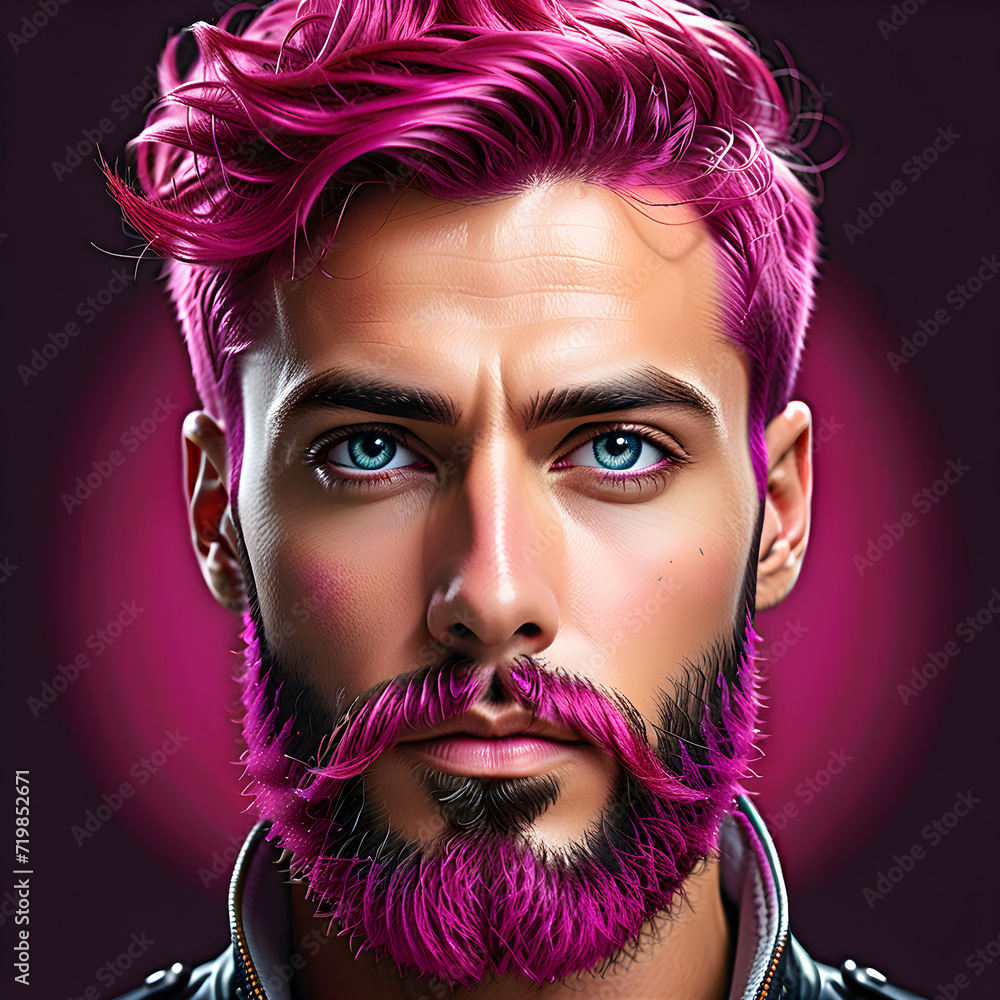 The Beautiful Palette of Beards: Creative Beard Color Art and Styling ...