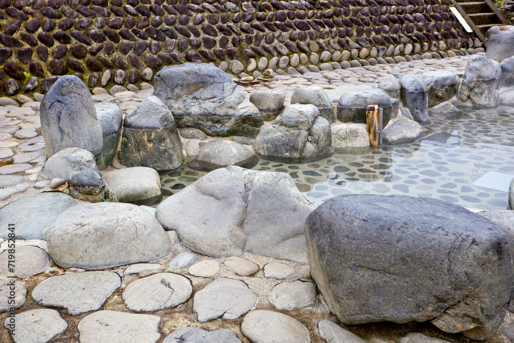 Natural hot spring onsen in Gero onsen town, Gero onsen is a small town ...