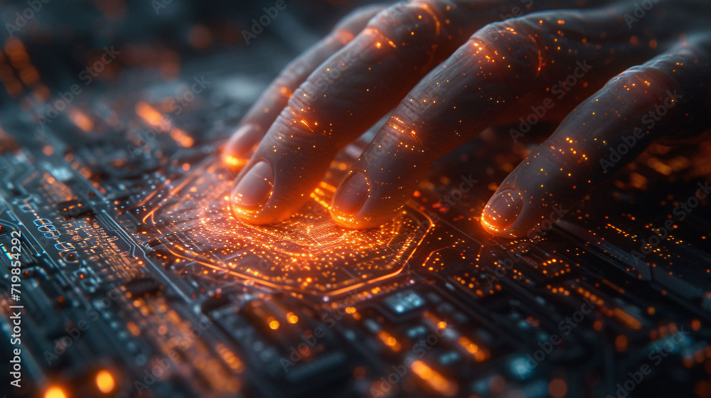 Human Interaction with Advanced Data Interface, Futuristic Control ...