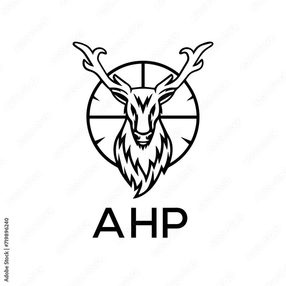AHP logo design template vector. AHP Business abstract connection ...