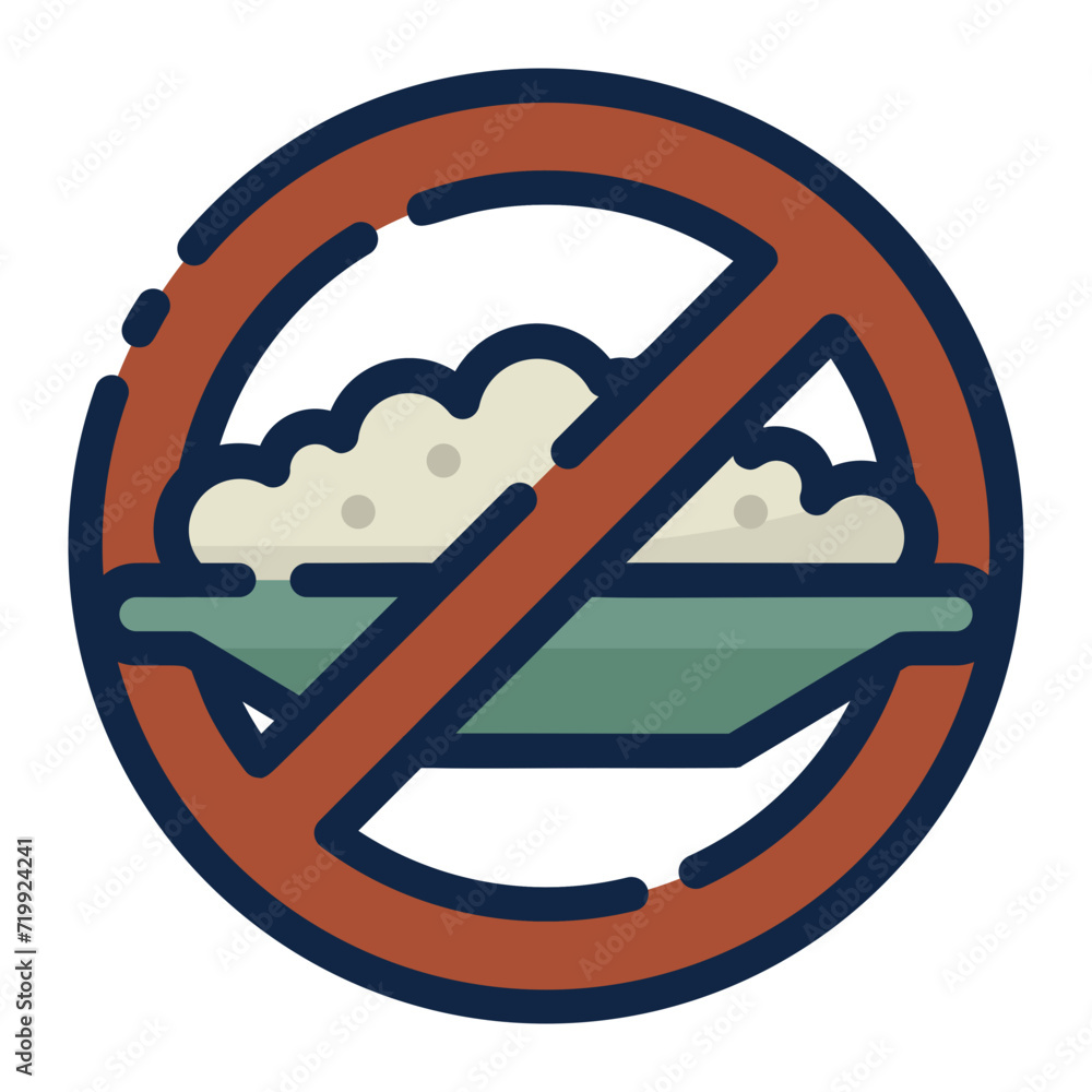 No Eating Icon, Fasting, No Food, No Eating Sign, No Eating ...