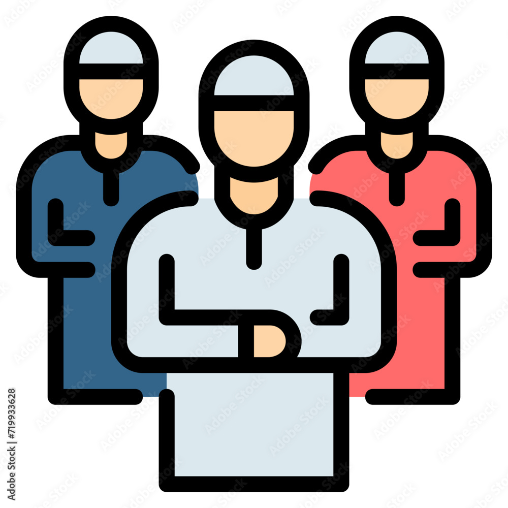 Vetor do Stock: Salah Prayer Icon, Islamic Prayer, Salah Illustration ...