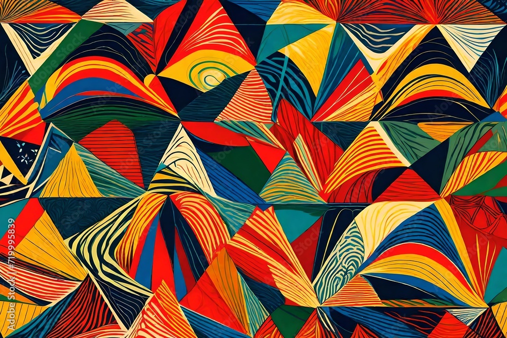 Spirals of retro allure grace the canvas in an abstract illustration ...