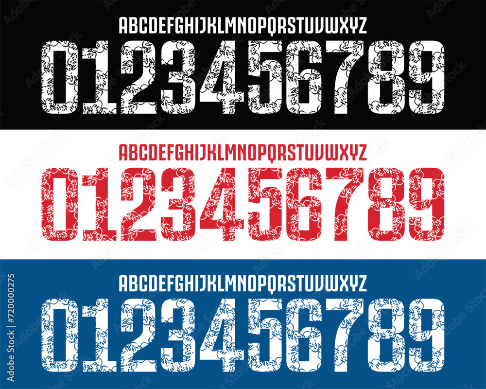 font vector team 2019-2020 kit sport style font. football style font ...