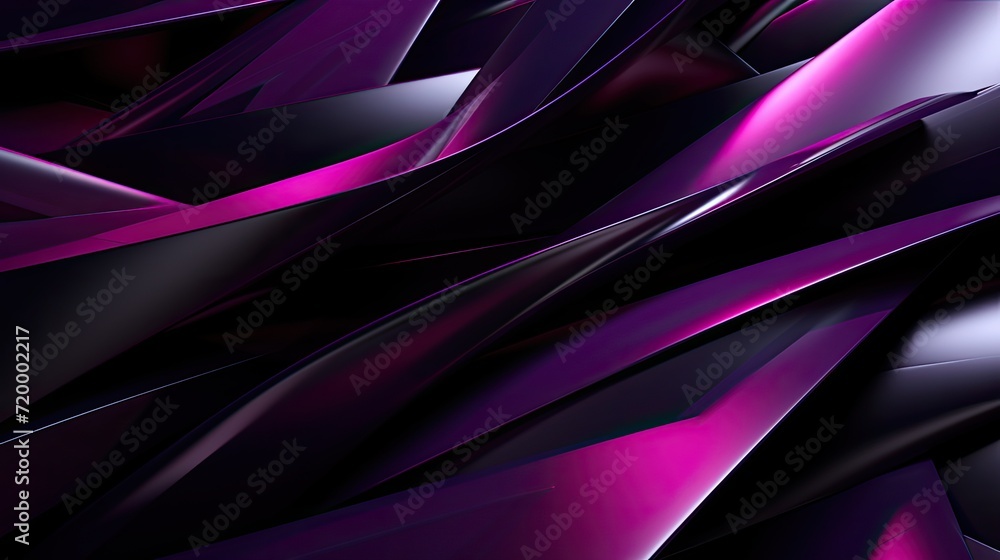 Textured Black and Purple 3D Abstract Design with Diagonals and Modular ...