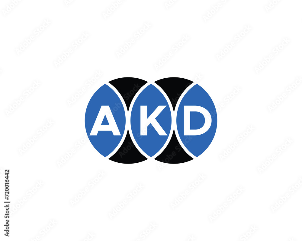 AKD logo design vector template Stock Vector | Adobe Stock