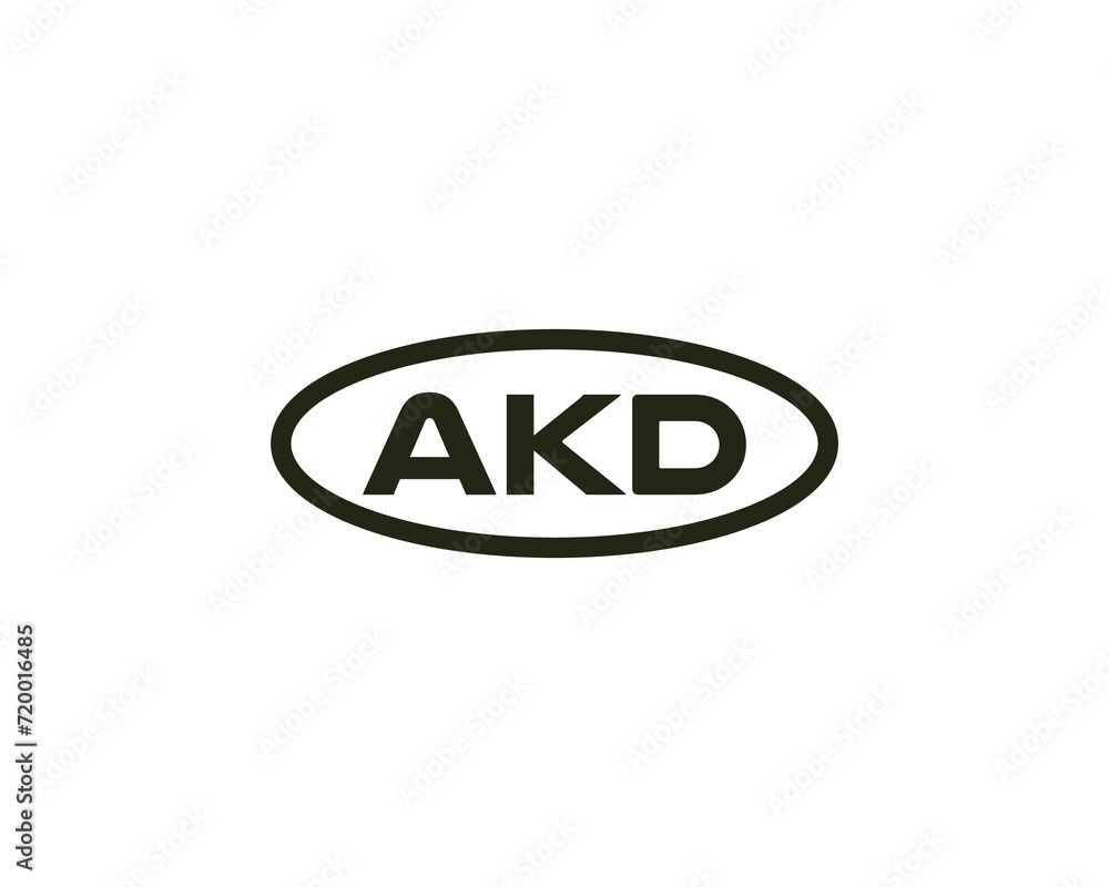 AKD logo design vector template Stock Vector | Adobe Stock