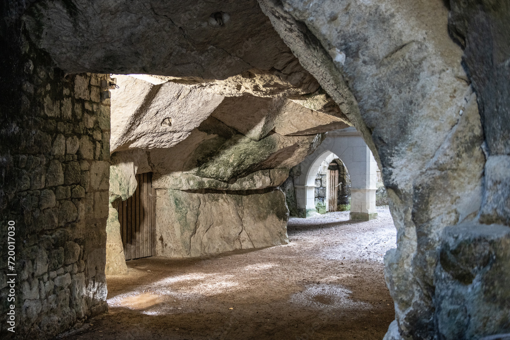 Poster medieval French troglodyte cave,, gothic architecture – Wall Art ...