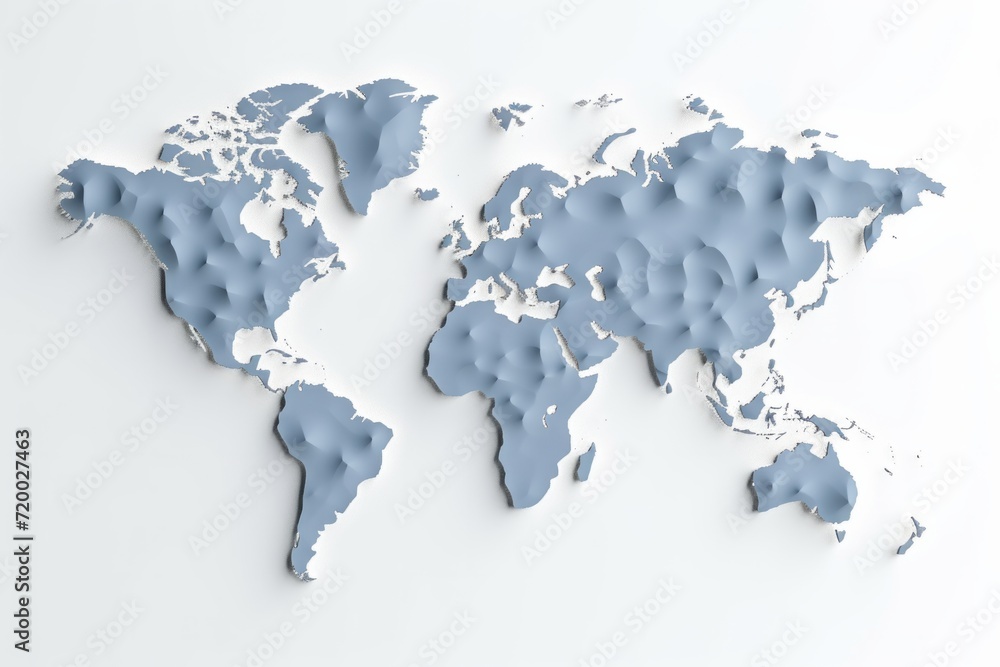 World Map Infographic, Highlighting Population Density and Urban Areas ...
