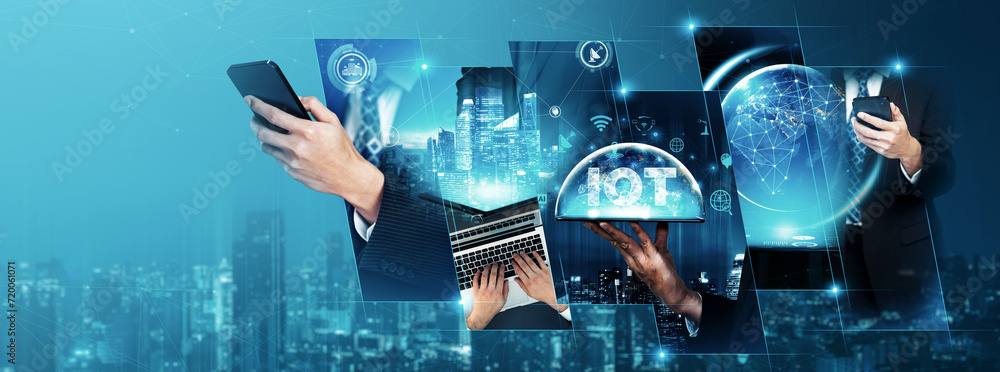 Communication technology , smart connection IOT and people network ...