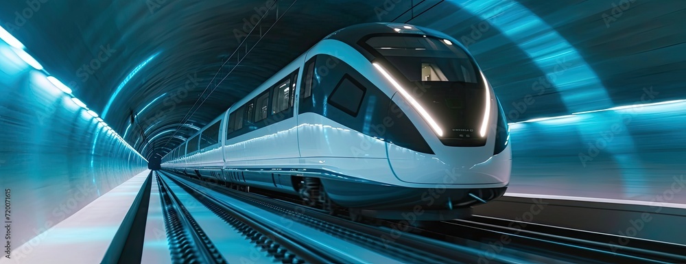 The sight of a high-tech train slowly leaving an ultra-modern station ...