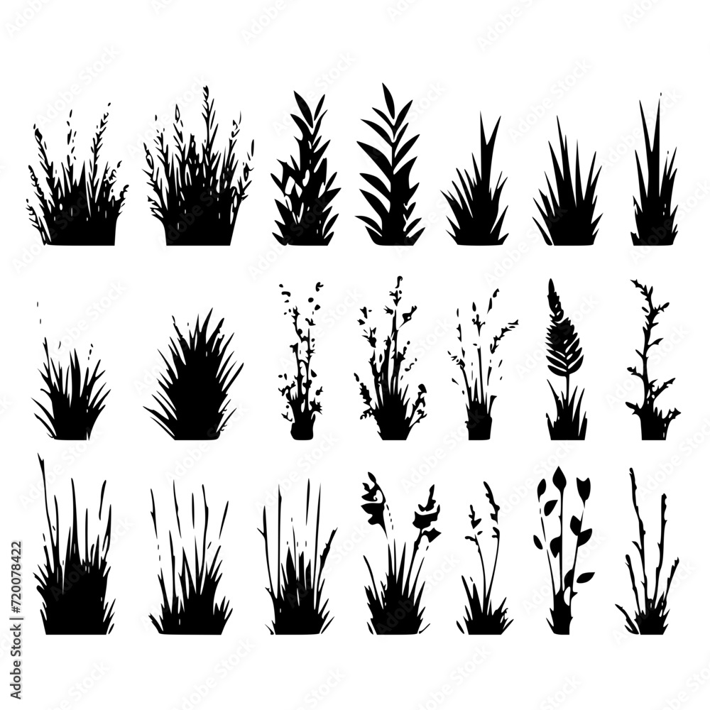 GRASS SVG, Grass Bundle Svg, Grass Cricut, Grass Clipart, Grass Vector ...