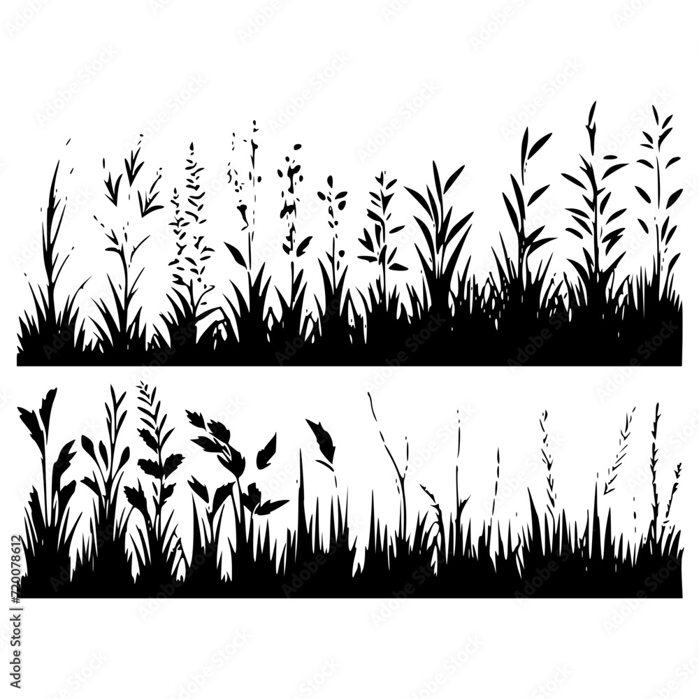 GRASS SVG, Grass Bundle Svg, Grass Cricut, Grass Clipart, Grass Vector ...