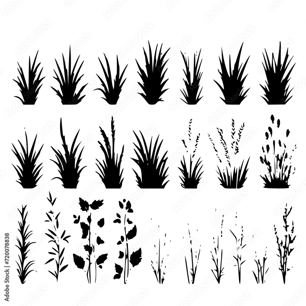 GRASS SVG, Grass Bundle Svg, Grass Cricut, Grass Clipart, Grass Vector ...