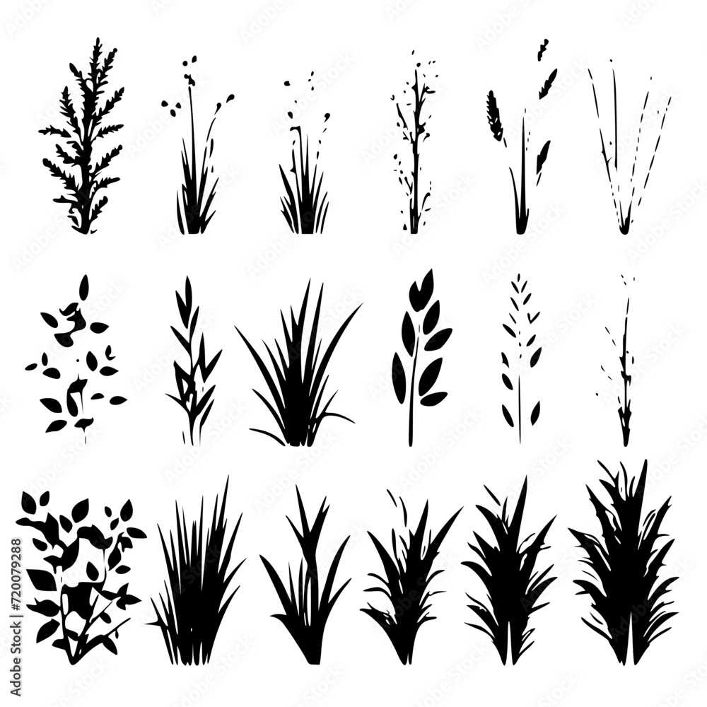 GRASS SVG, Grass Bundle Svg, Grass Cricut, Grass Clipart, Grass Vector ...