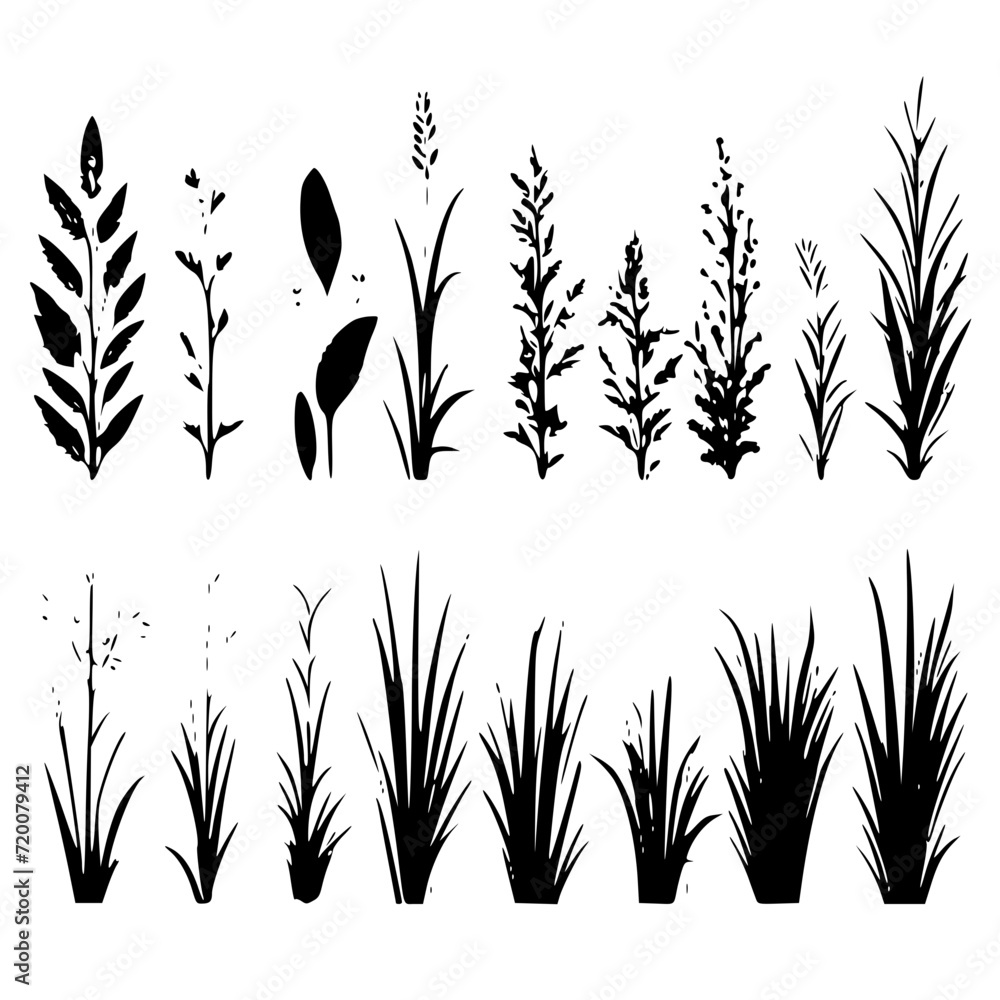GRASS SVG, Grass Bundle Svg, Grass Cricut, Grass Clipart, Grass Vector ...