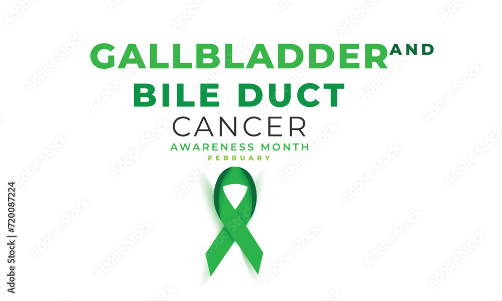 Gallbladder and Bile Duct Cancer Awareness Month. background, banner ...