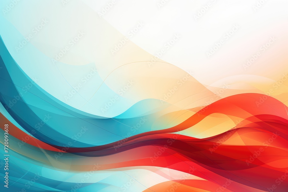 Colors of March, abstract background with watercolors and with ...