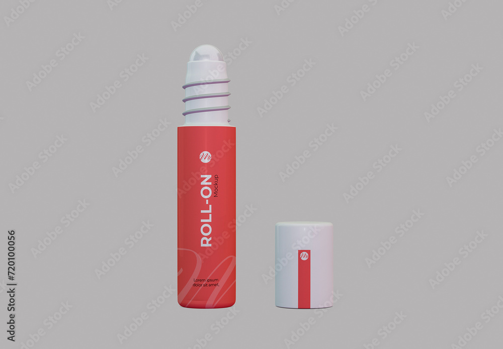 Isolated Roll-On Without Cap Mockup Stock Template | Adobe Stock