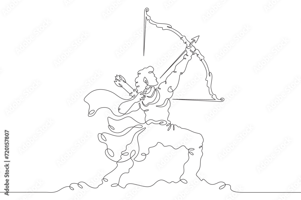 Lord Rama with arrow and bow. Celebrations of Sri Rama Navami. Mystic ...