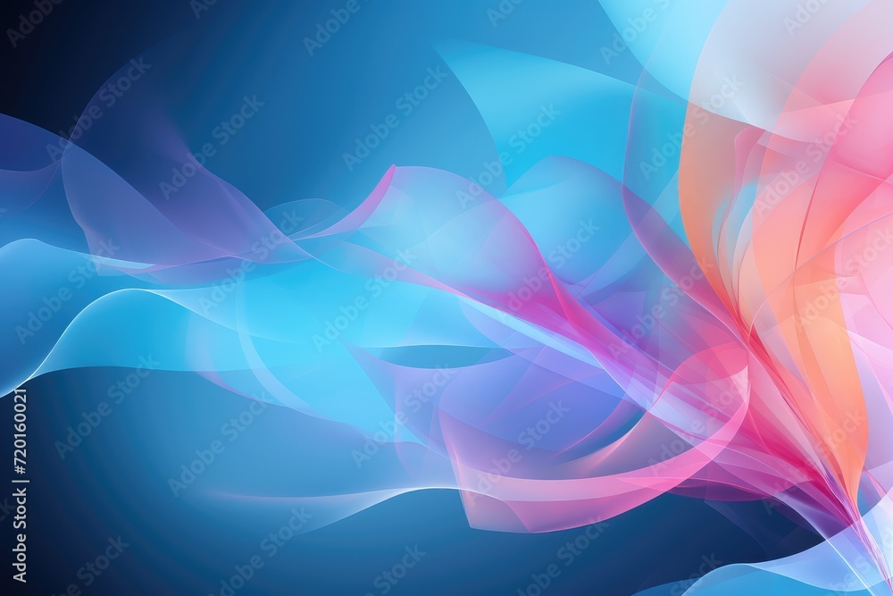 Colors of April, abstract background with watercolors in blue, orange ...