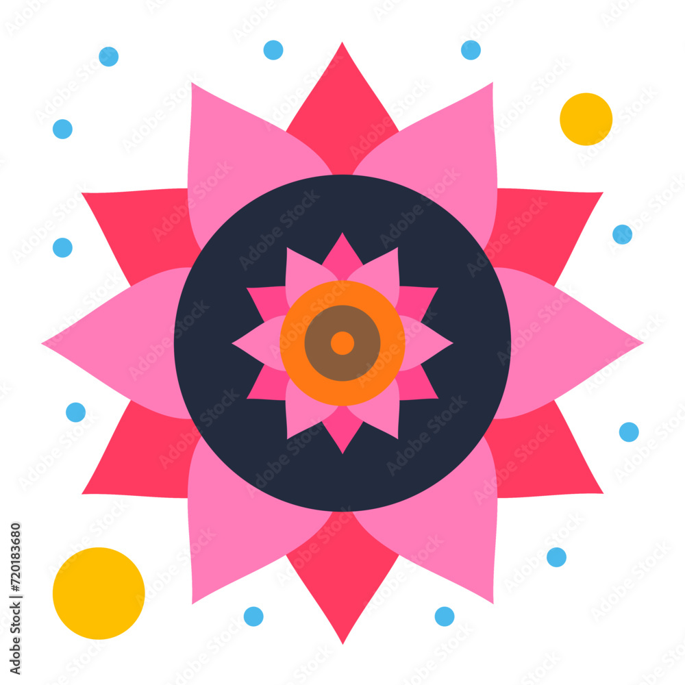 Rangoli Icon, Rangoli Art, Rangoli Illustration, Indian Rangoli ...