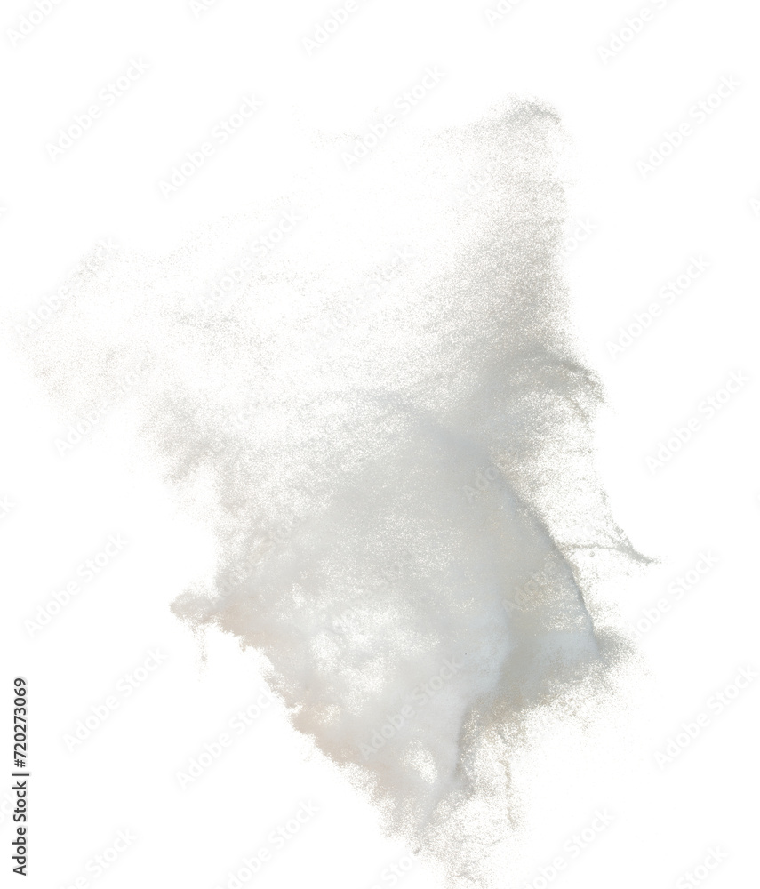 Sand Storm desert with wind blow spin swirl around. Pure White sand ...