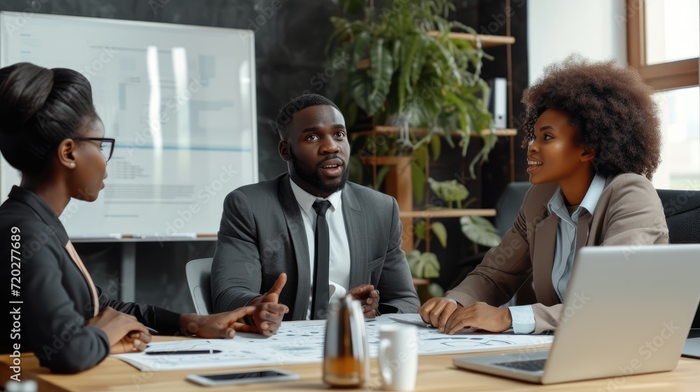 Creative Minds at Work: Team Collaborating on a Whiteboard, Mapping ...