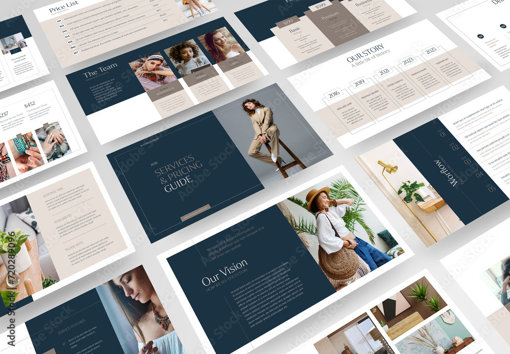 Services & Pricing Presentation Slide Deck Template Stock Template ...