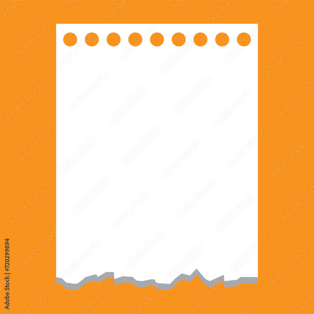 White ripped note, Torn paper edges for background. Ripped paper ...